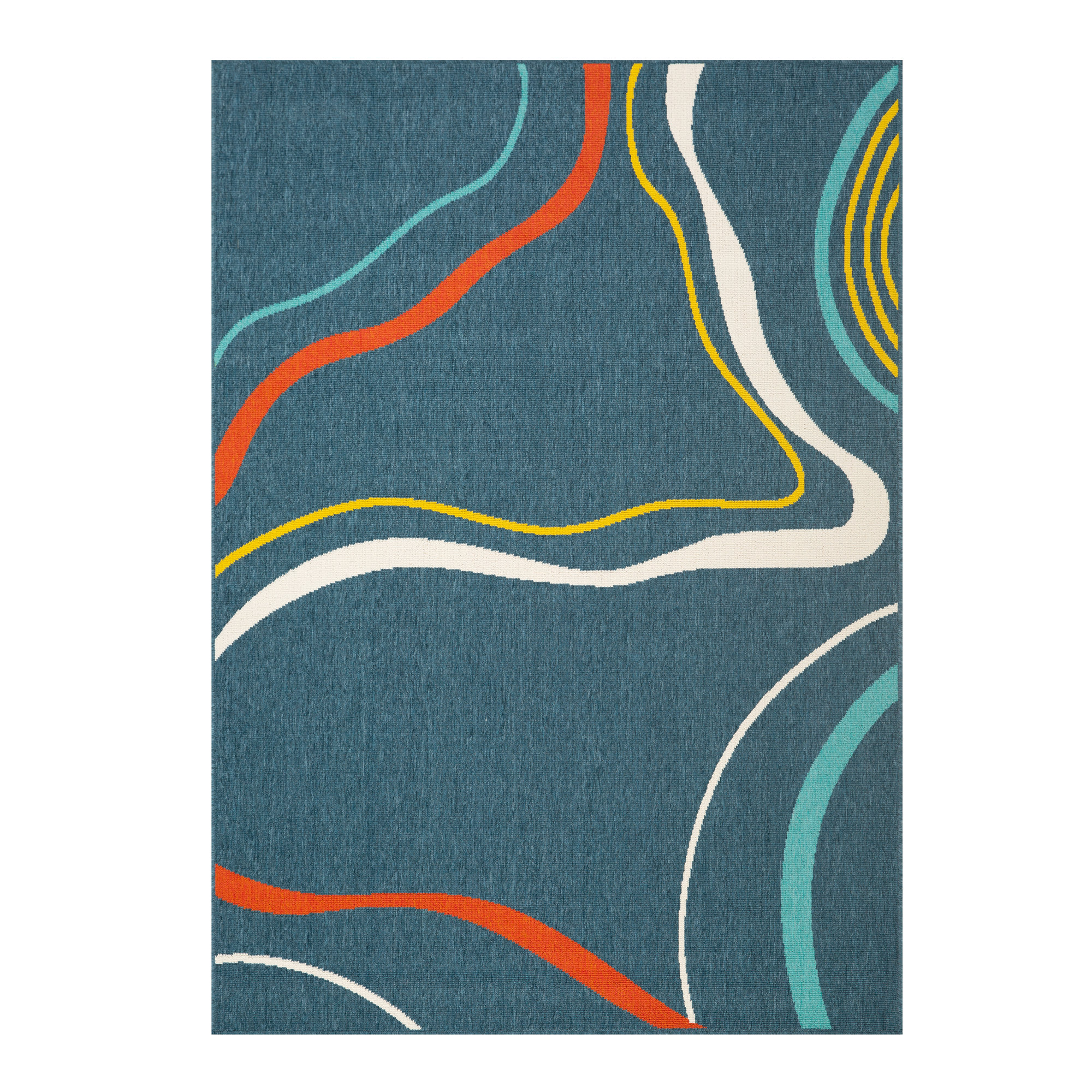 Evette Rios Mapa Contemporary Abstract Indoor/Outdoor Performance Area ...