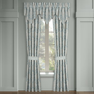 Royal Court Tranquility Window Ascot Valance Aqua | Wayfair