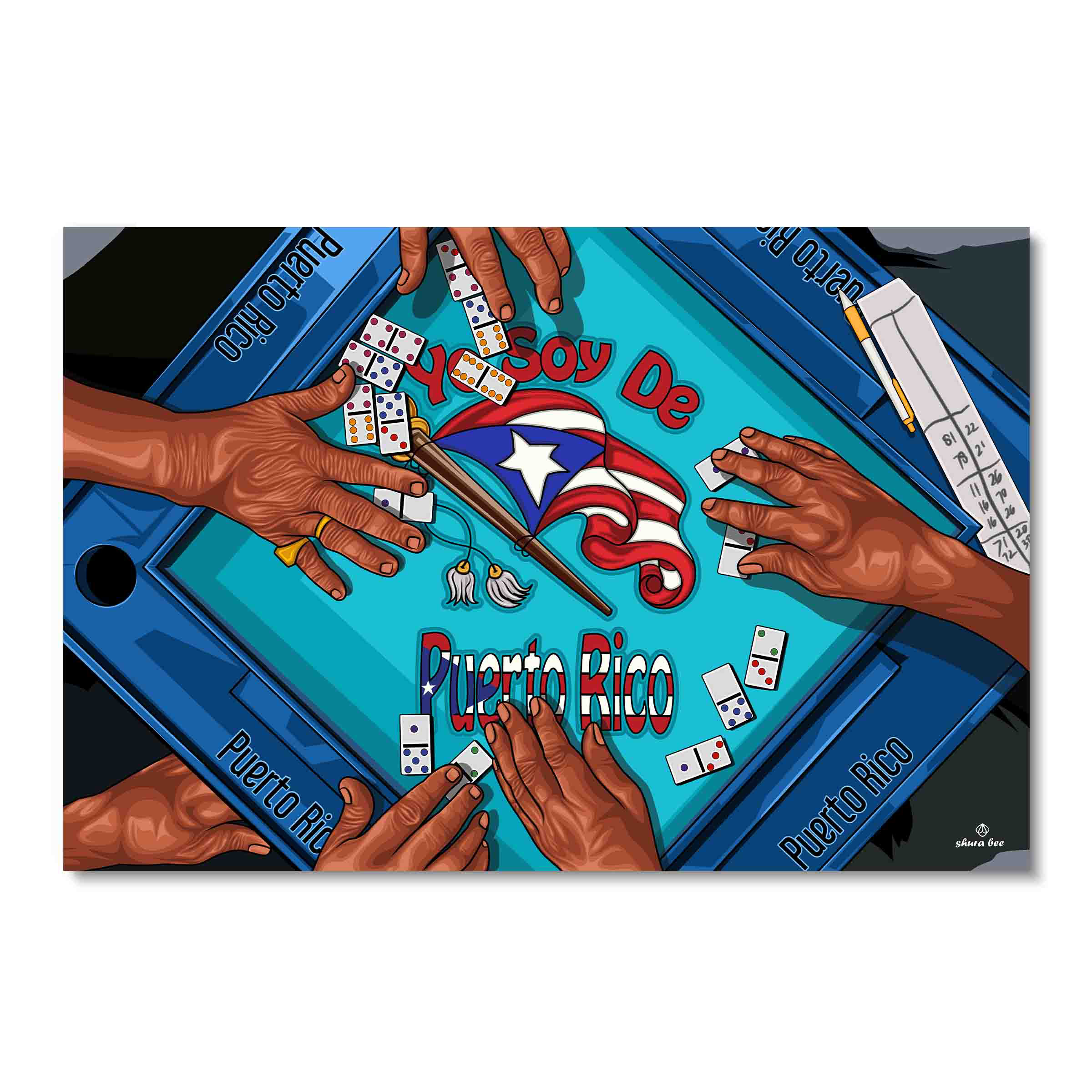 Trinx Yo Soy De Puerto Rico, El Domino Game, Acrylic Plexiglass Wall ...