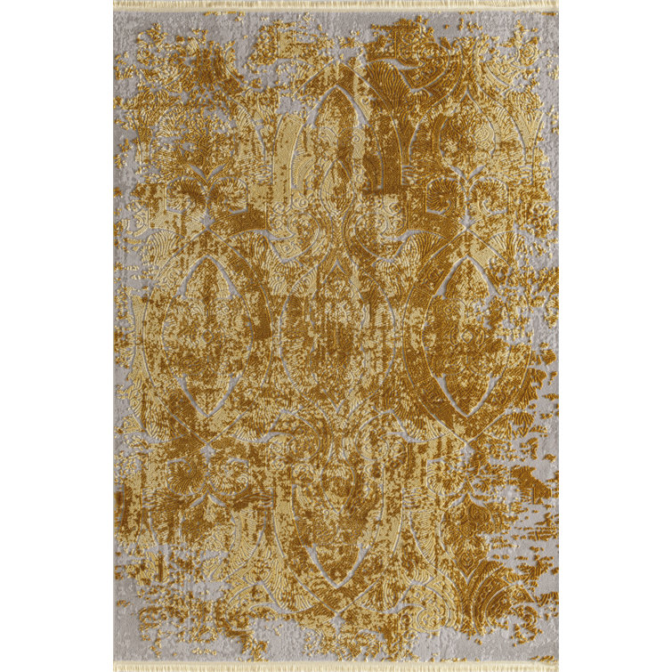 Ayyildiz Hali Truva Gold Rug | Wayfair.co.uk