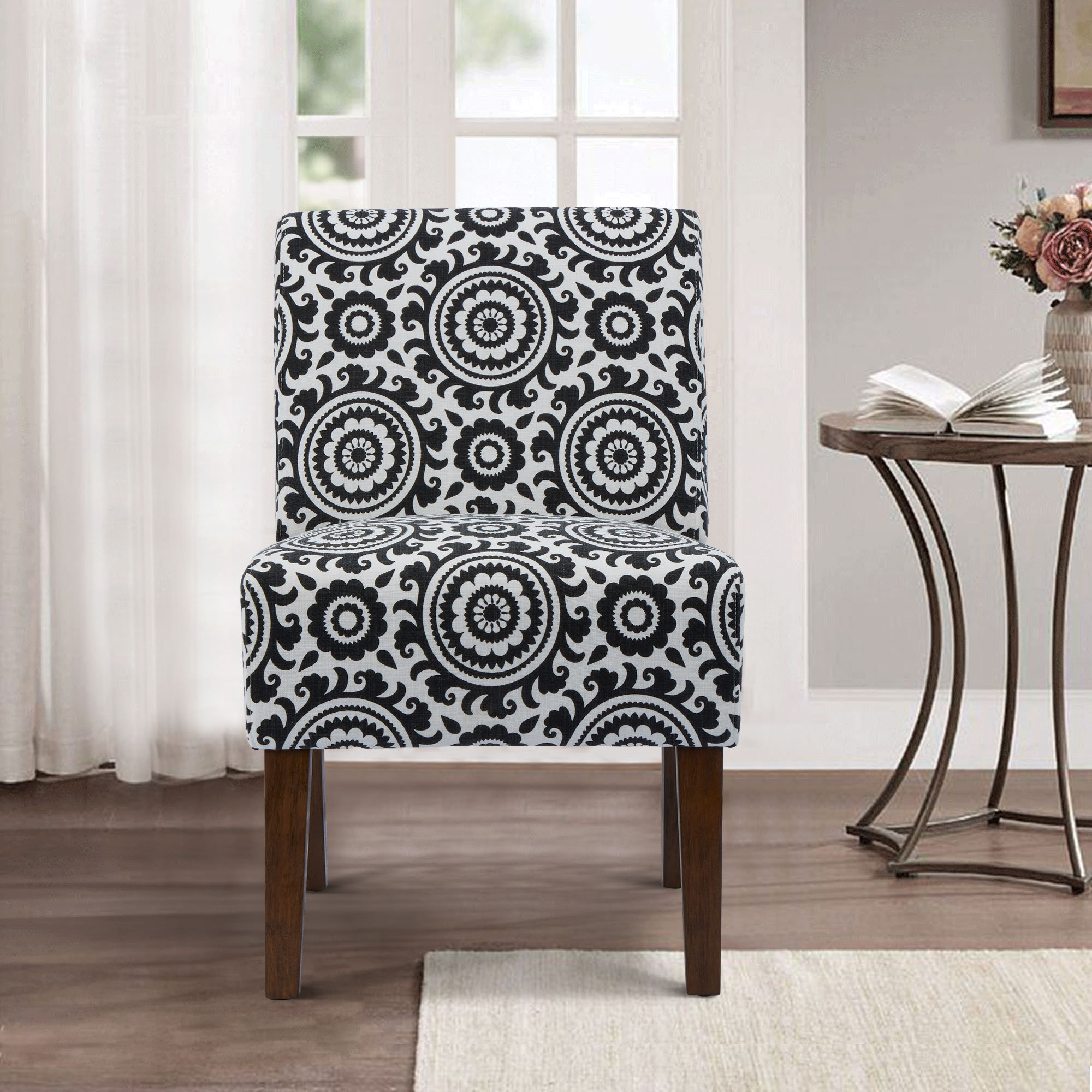 Winston Porter Itasha 21.65'' Wide Elegant Upholstered Accent Chair ...