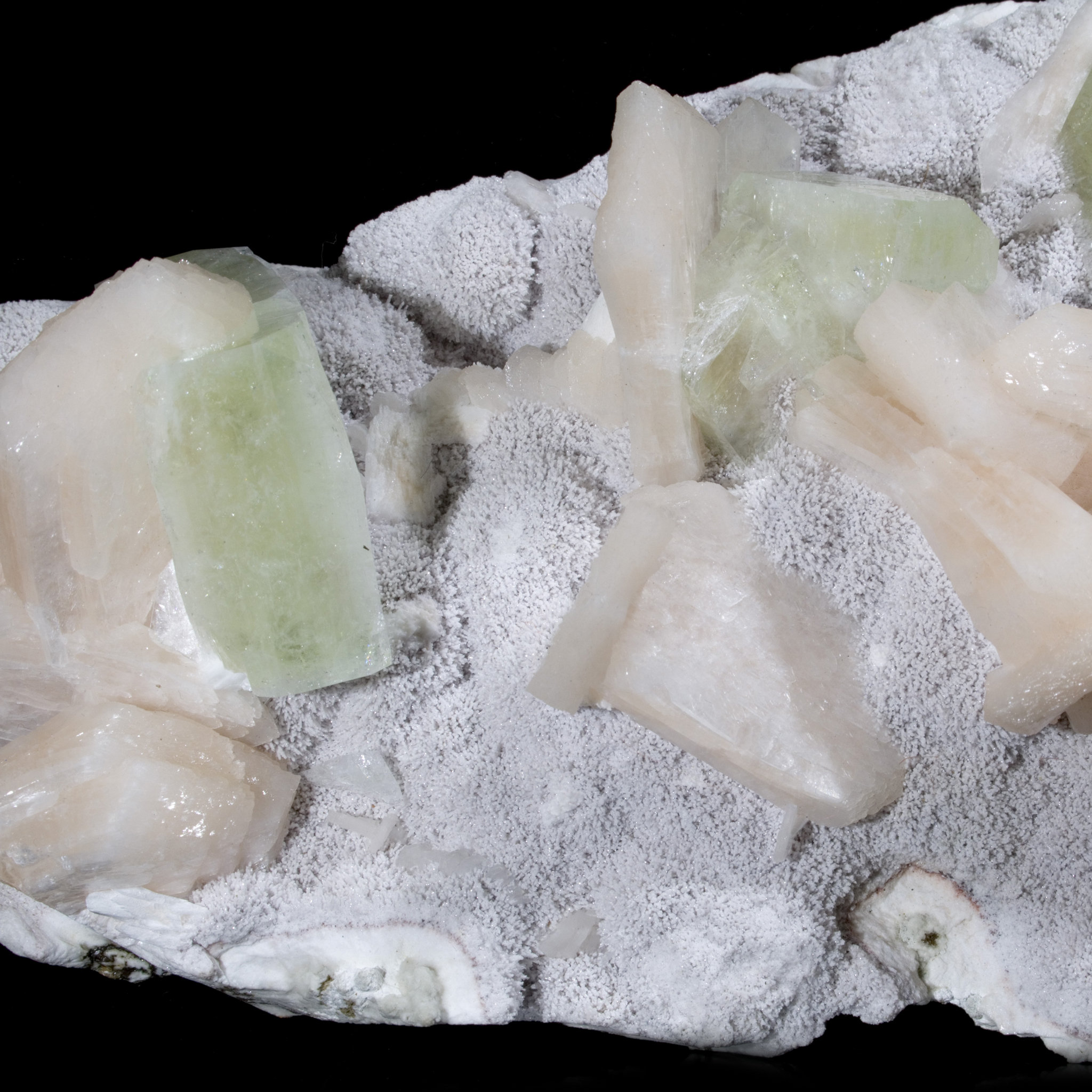 Everly Quinn Cubic Apophyllite with Laumontite and Stilbite on ...