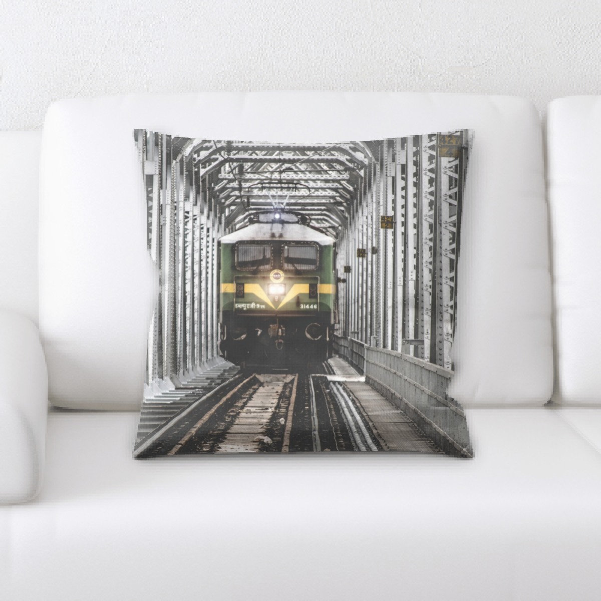 Rug Tycoon Train Throw Pillow | Wayfair