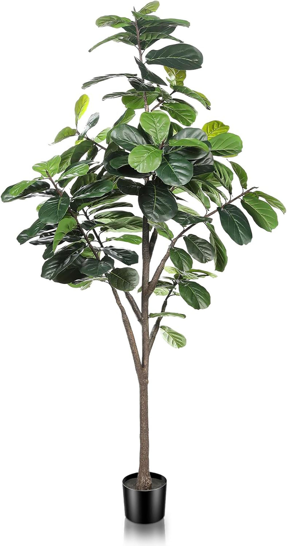 Primrue Faux Fiddle Leaf Fig Tree 7Ft , Artificial Fig Tree Fake Ficus ...