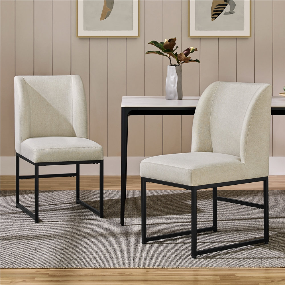 Wade Logan Bortman Linen Parsons Chair in Beige & Reviews - Wayfair Canada