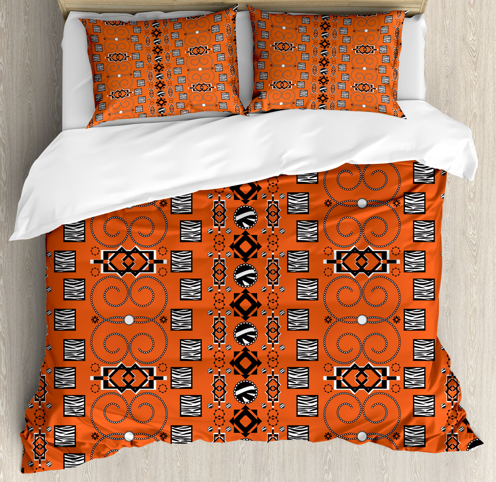 Ambesonne African Ethnic Tribal Pattern with Traditional Ornamental ...