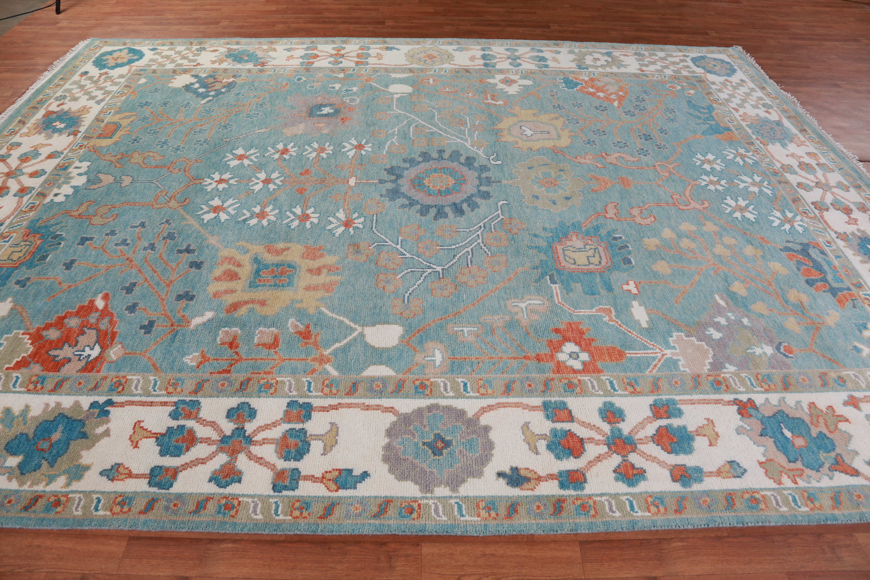 Rugsource All-Over Floral Oushak Indian Area Rug | Wayfair