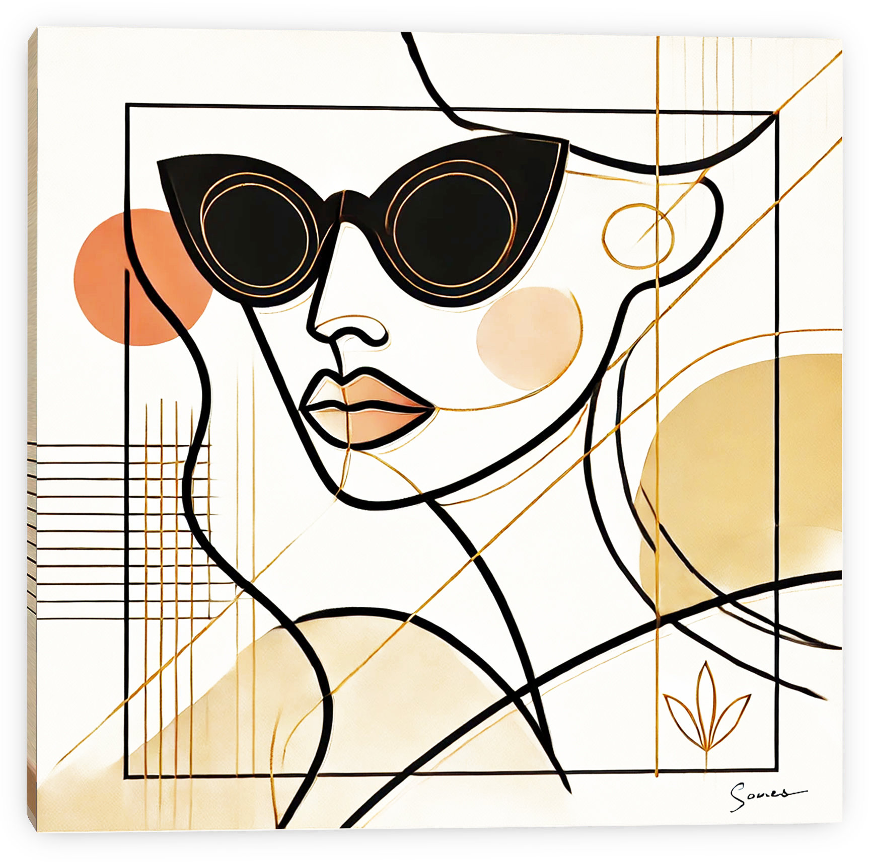 Latitude Run® “Refined Frame” Wrapped Canvas Wall Art – Fashion Muse ...