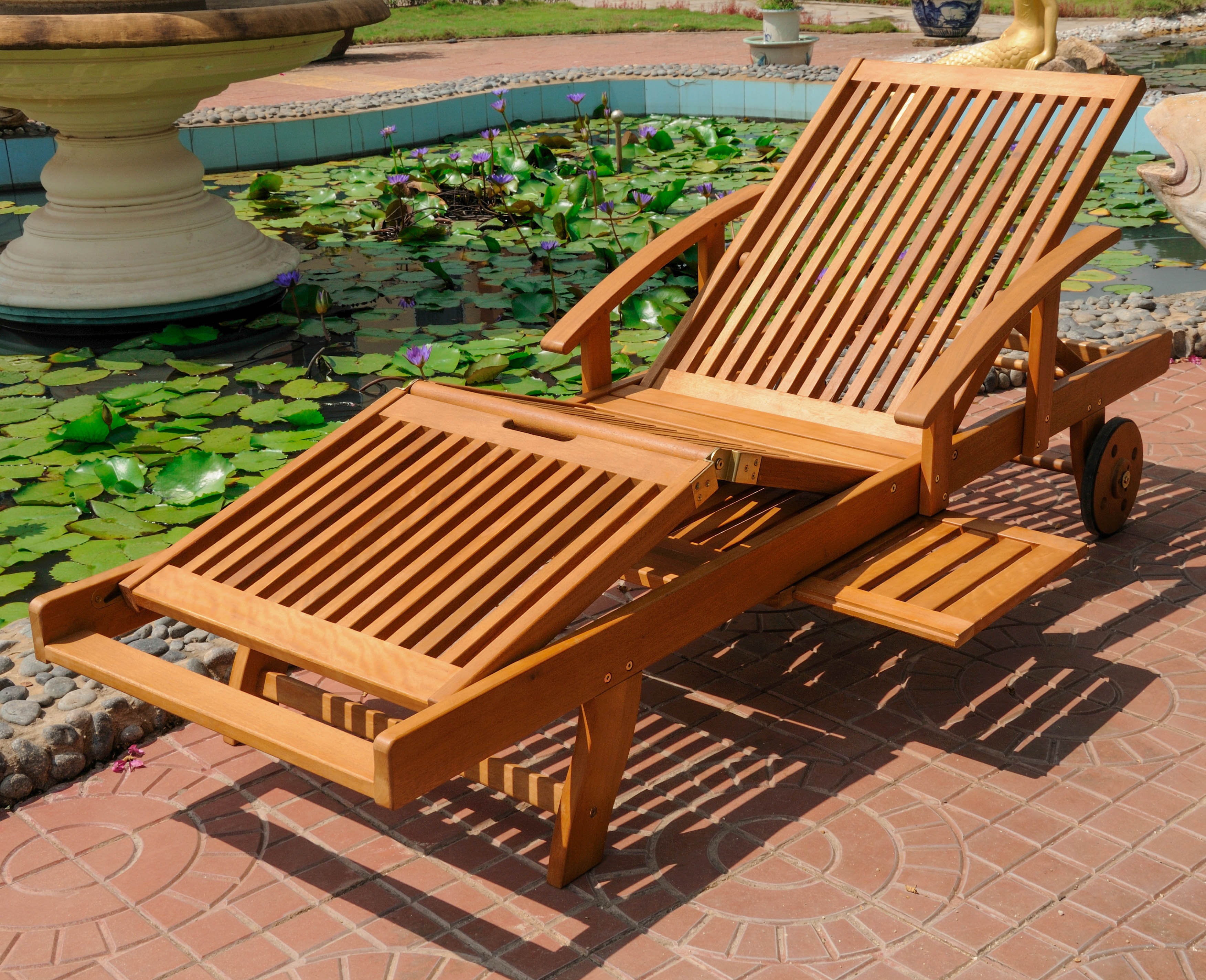 The Twillery Co.® Alexandrine Balau Reclining Chaise Lounge & Reviews ...