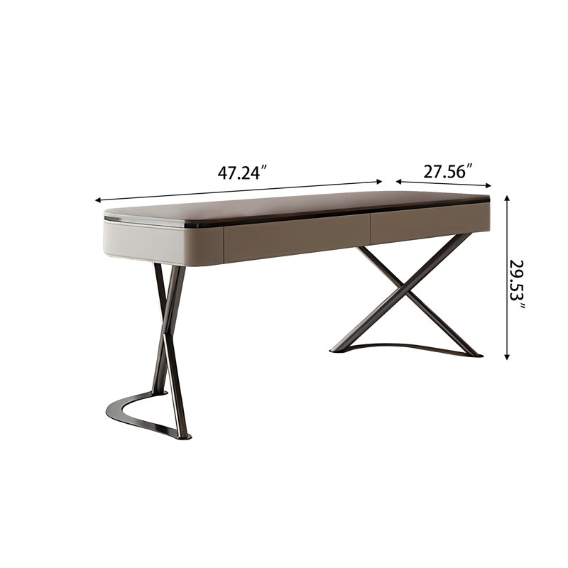 Recon Furniture Rectangle Writing Desk | Wayfair