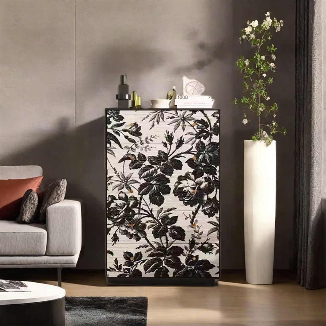 interanest Elegant 5 Drawer Storage Cabinet with Pine Frame - Wayfair ...