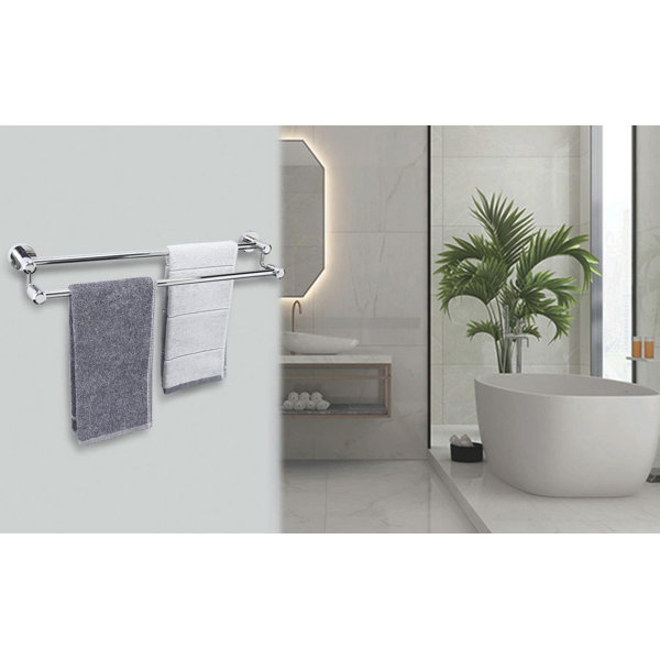 Shimano Double Bath Towel Bar - Thicken SUS304 Stainless Steel Towel ...