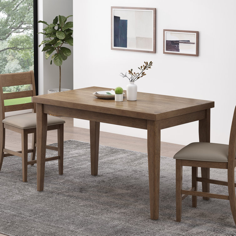 Lark Manor Alloush Solid Wood Base Dining Table & Reviews | Wayfair