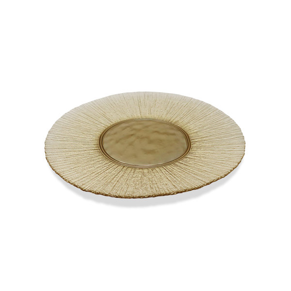 Loon Peak® Finlas Gold Dinner Plates | Wayfair