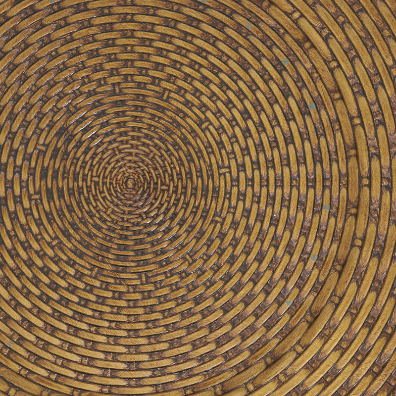 Saro Natural Look Faux Rattan Charger Plate (Set of 4) | Wayfair