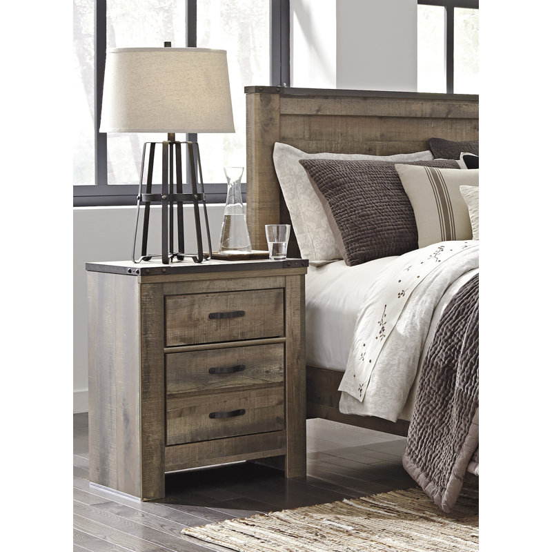Loon Peak® Kabriel 2 Drawer Nightstand "& Reviews" | Wayfair