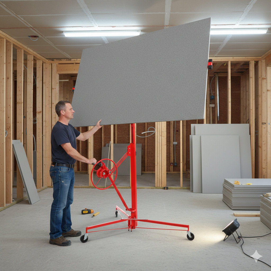 xuexin 16-Foot Drywall Lift Panel Hoist, Rolling Jack Lifter with ...