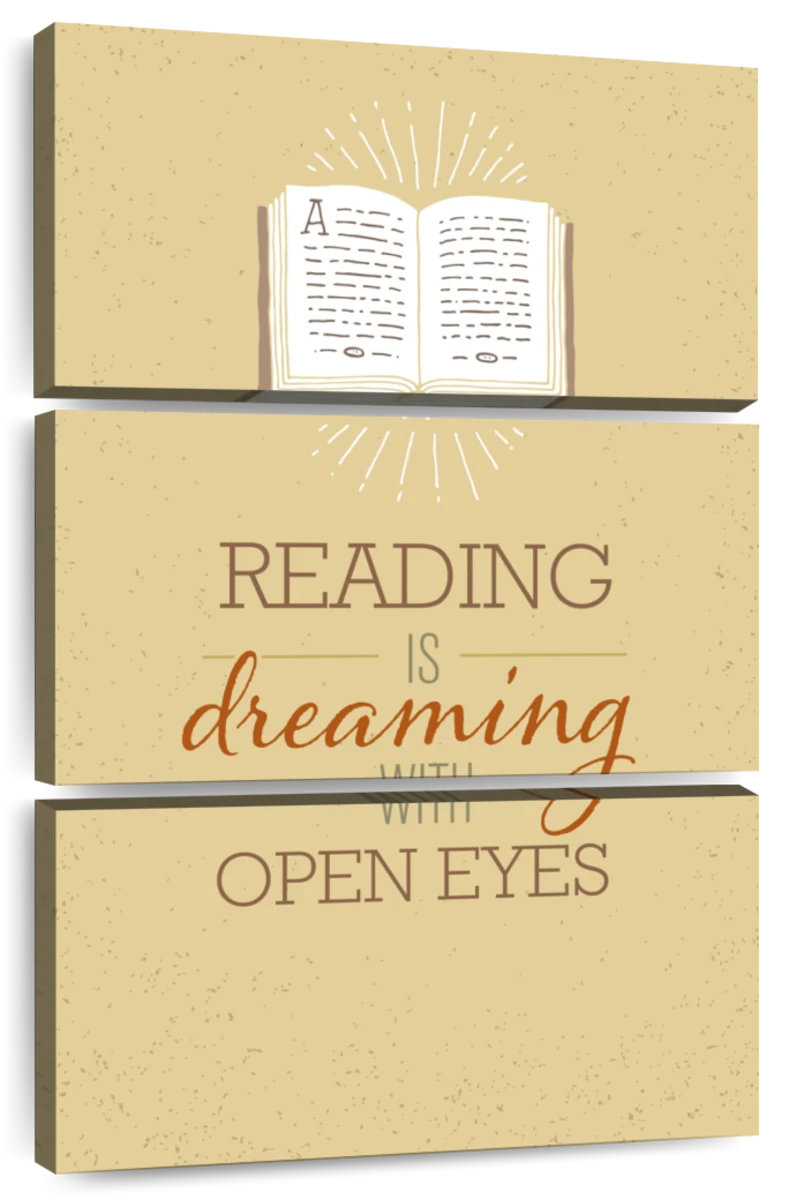 Ebern Designs Tergel Reading Dreaming Quote | Wayfair