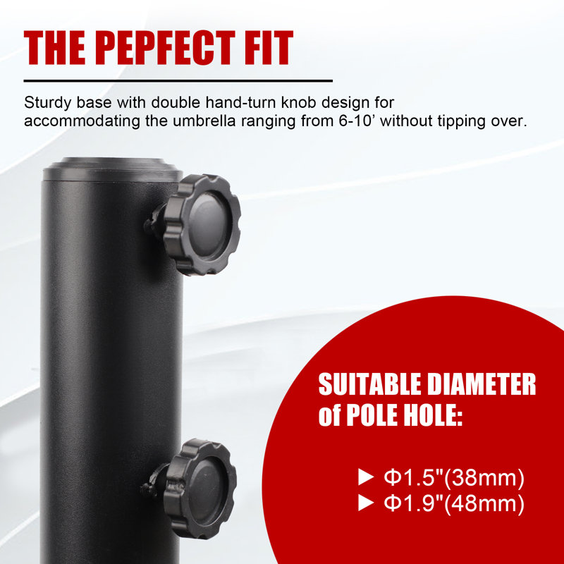 Winston Porter Mersed 6 Lb. Plastic Umbrella Base | Wayfair