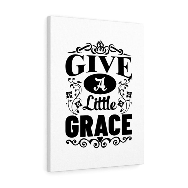 Blue Elephant Give A Little Grace Fancy - Wrapped Canvas Art Prints ...