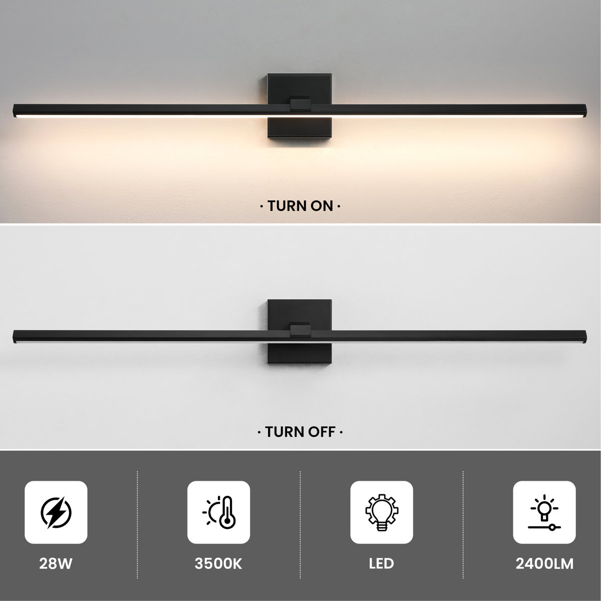 Wrought Studio 39" Dimmable LED Bath Bar & Reviews - Wayfair Canada