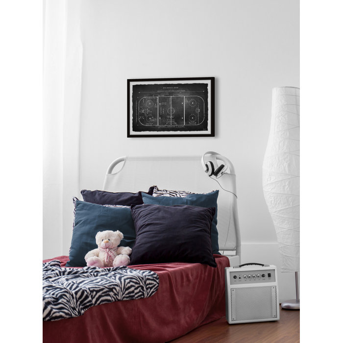 Isabelle & Max™ " Hockey Rink Blueprint II " on Paper & Reviews | Wayfair