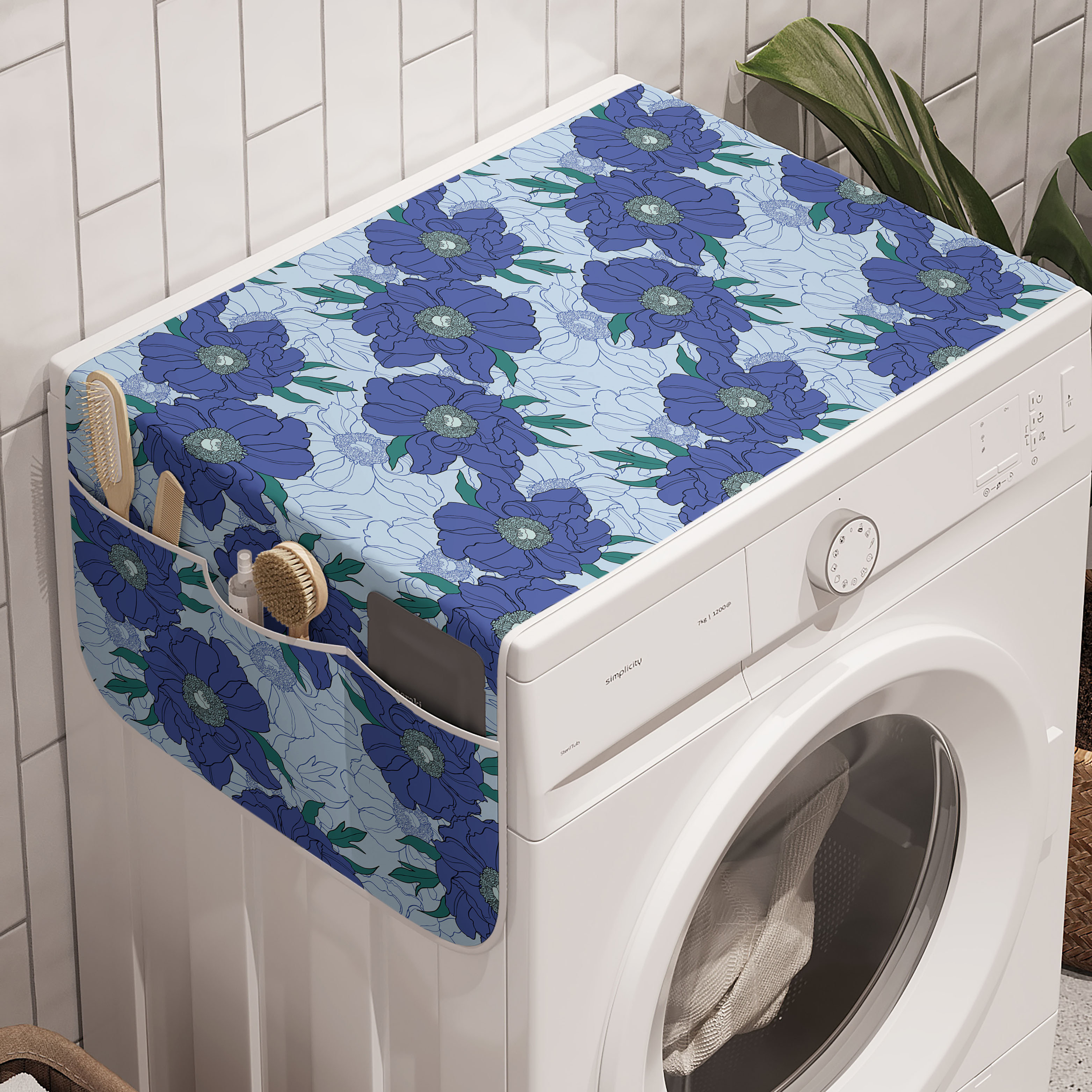 East Urban Home Garden Washing Machine Organizer Pack of 2 47" x 18.5 ...
