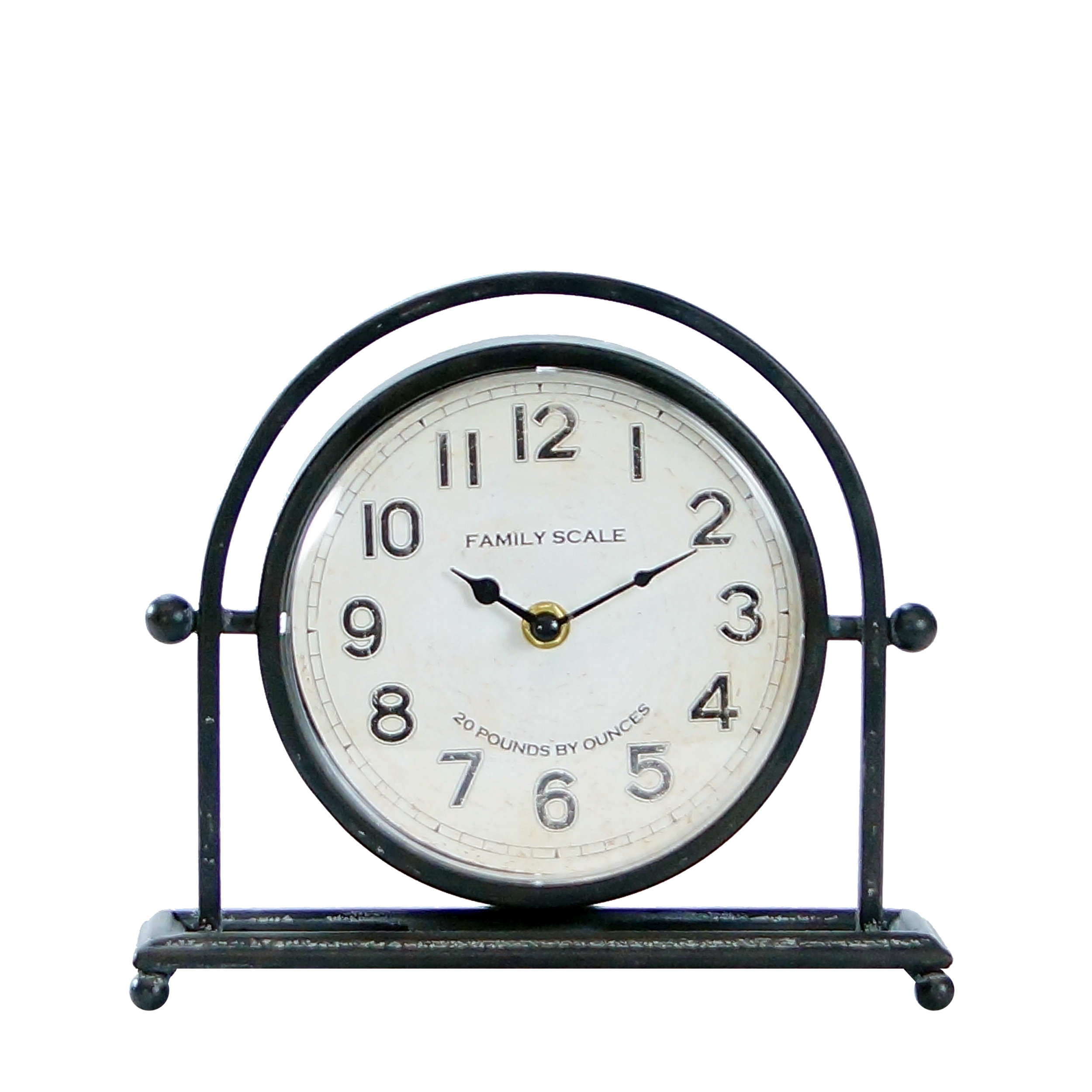 Williston Forge Numerical Metal Mechanical Tabletop Clock | Wayfair