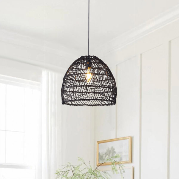 Ivy Bronx Jhaniyah 1 - Light Black Dome Pendant | Wayfair