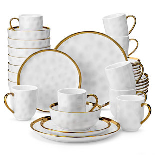 Wayfair | 8 Person White Dinnerware Sets You'll Love in 2024
