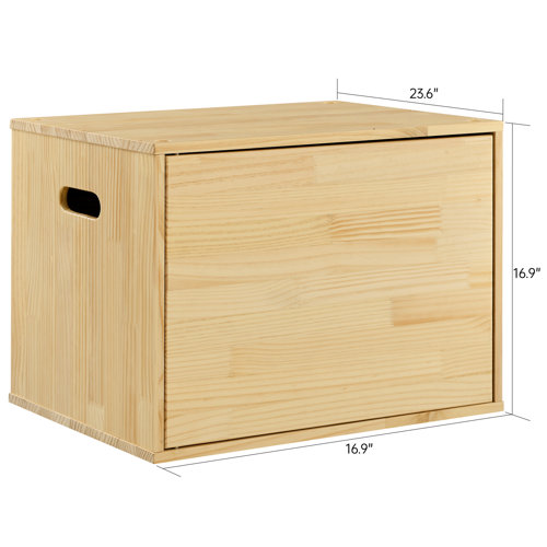 Latitude Run® Stackable Solid Wood Box | Wayfair