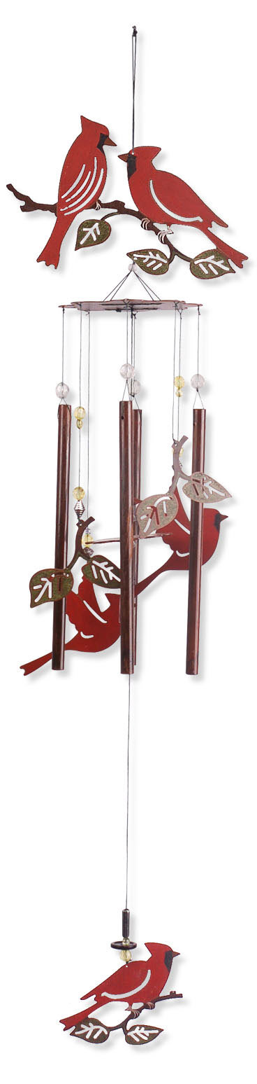 August Grove® Osmond Cardinals Birds of a Feather Wind Chime & Reviews ...