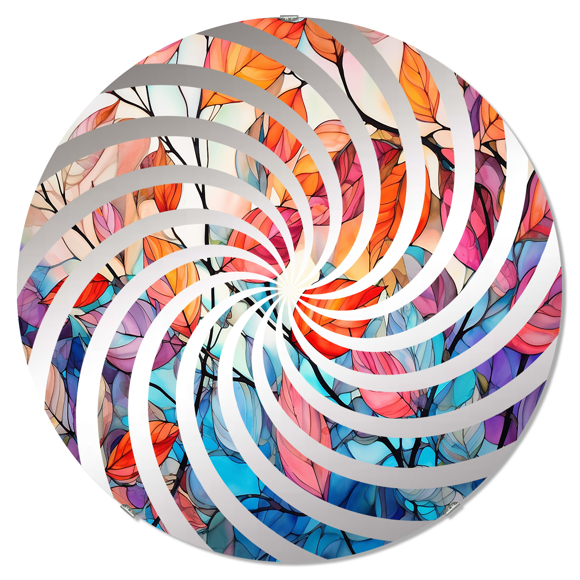 East Urban Home Leaves Autumn Sunlight Harmony II - Vortex Decorative ...