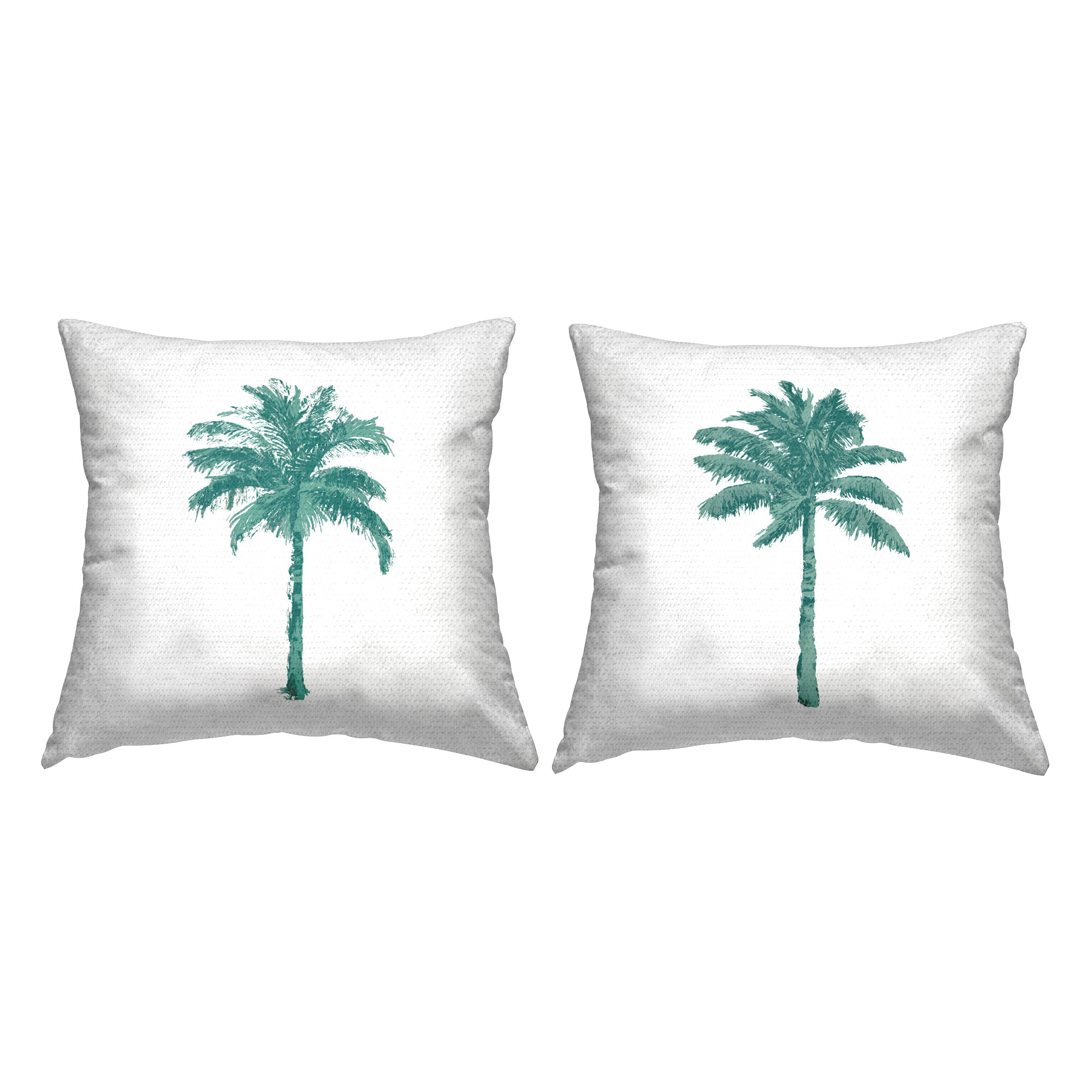 Stupell Industries Tropical Palm Tree Contemporary 2 Piece Outdoor ...