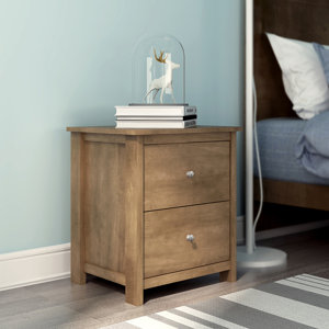 Lark Manor Isenbert 21.9" 2 Drawer Nightstand & Reviews | Wayfair