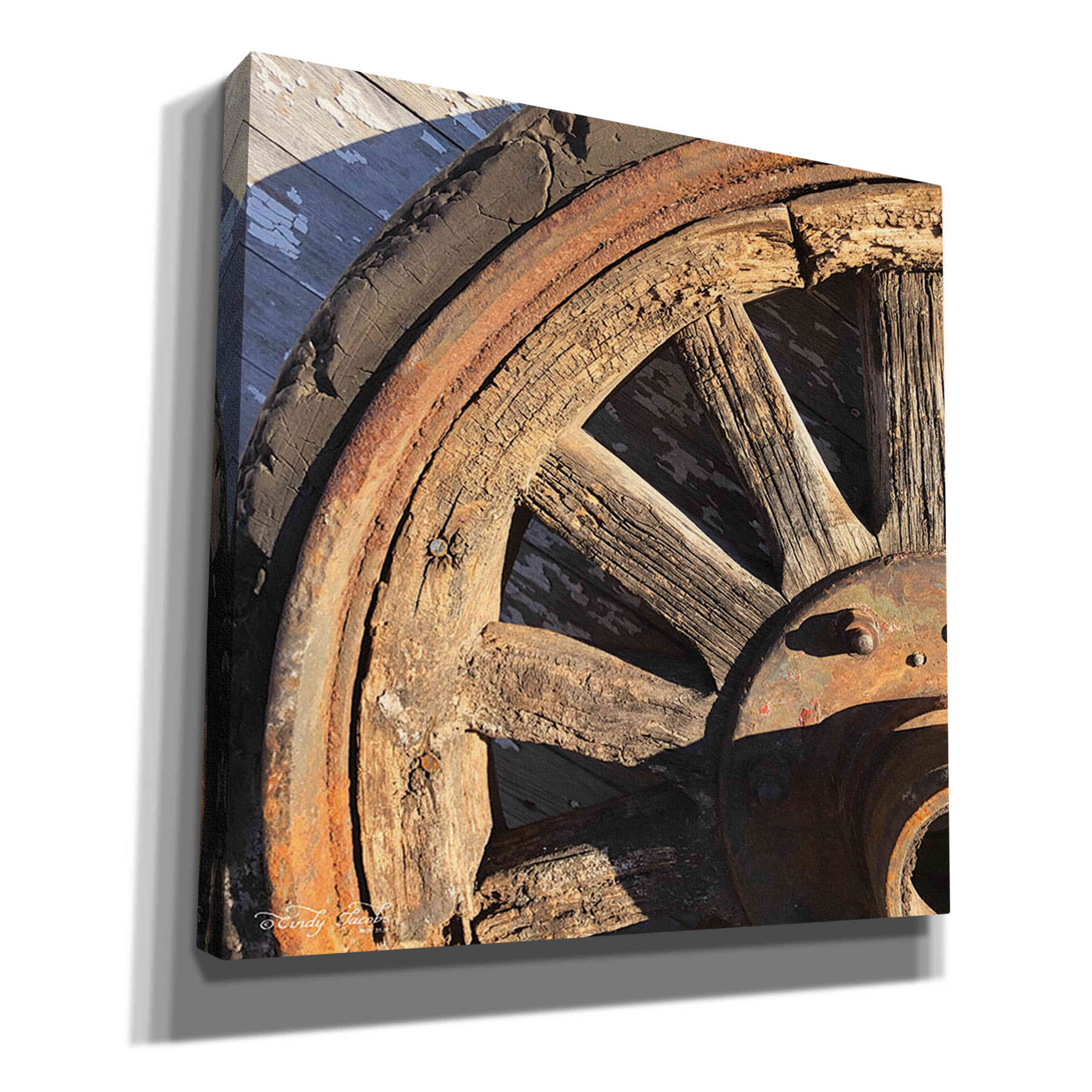 Hokku Designs Old Wheel I by Cindy Jacobs | Wayfair