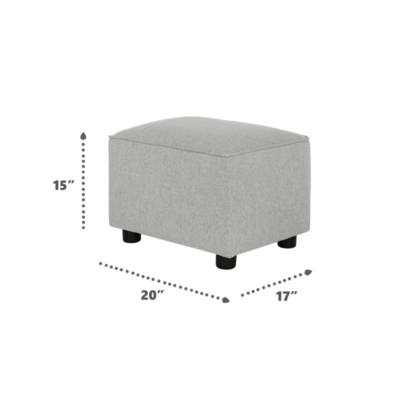 Latitude Run® 20" Wide Rectangle Footstool Ottoman & Reviews | Wayfair
