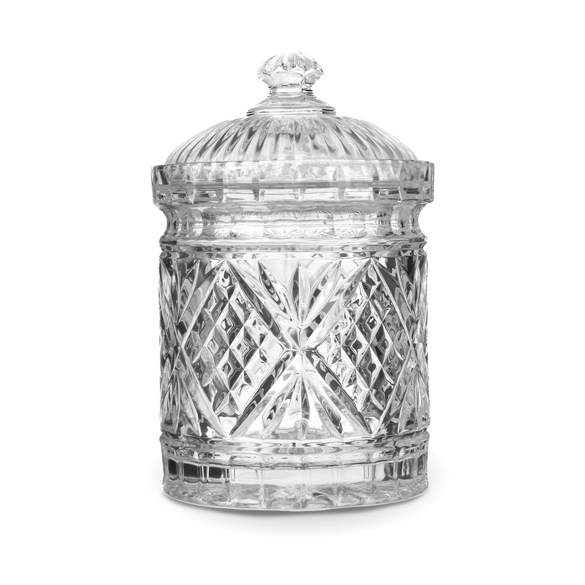 Godinger Silver Art Co Dublin Crystal 3 Piece Kitchen Canister Set ...