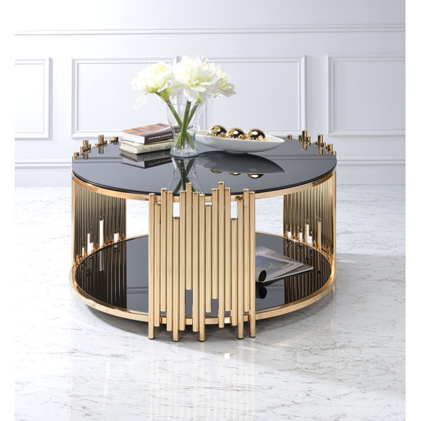 Gold Round Coffee Tables You'll Love | Wayfair