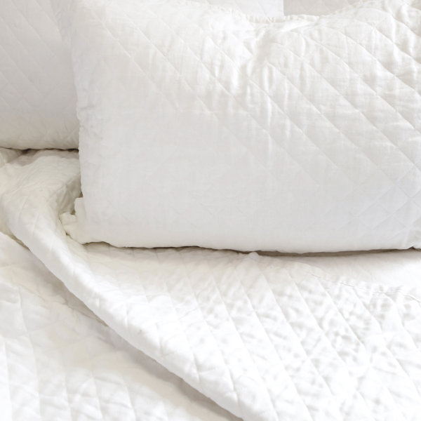 Pom Pom At Home Hampton Linen Coverlet | Wayfair
