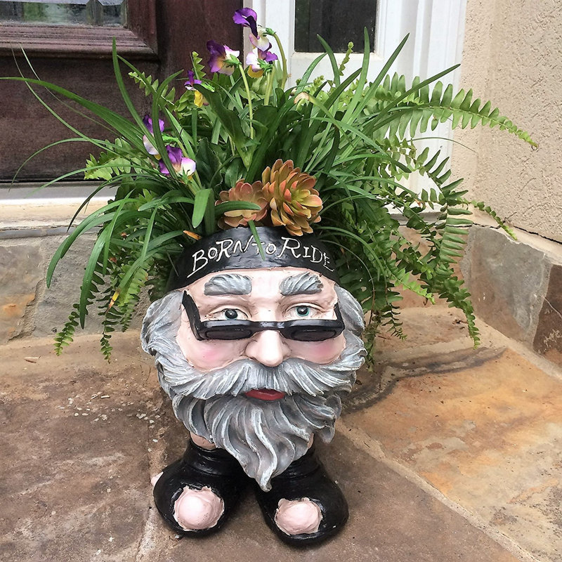 HomeStyles Muggly's Biker "Dude" in Motorcycle Attire Statue & Reviews ...