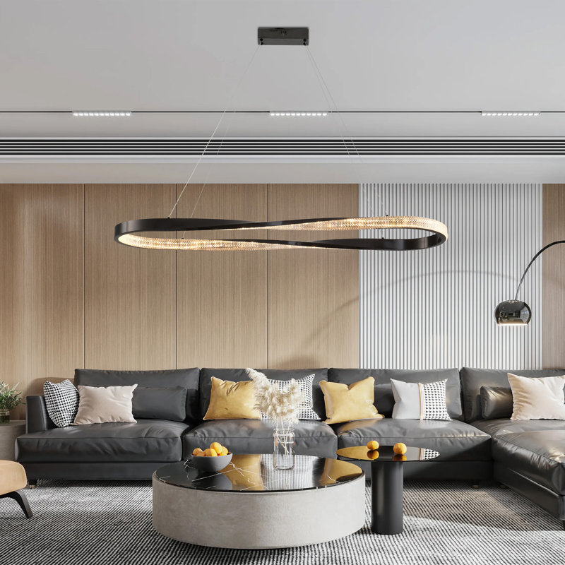 Wrought Studio Modern Led Pendant Lights Dimmable Chandelier & Reviews ...