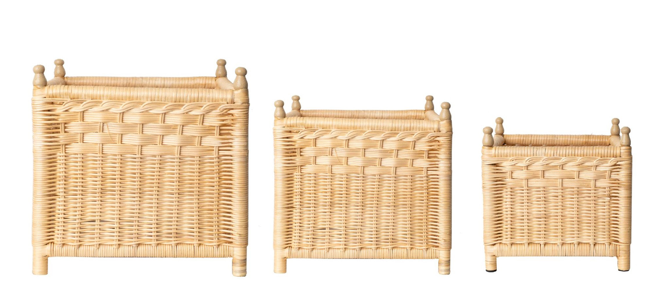 Bayou Breeze Philippa 1-Piece Wicker/Rattan Planter Box Set | Wayfair