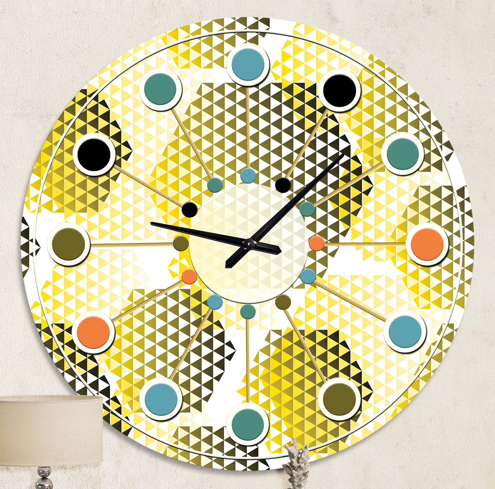 East Urban Home Retro Hexagon Pattern XI - Mid-Century Modern wall ...