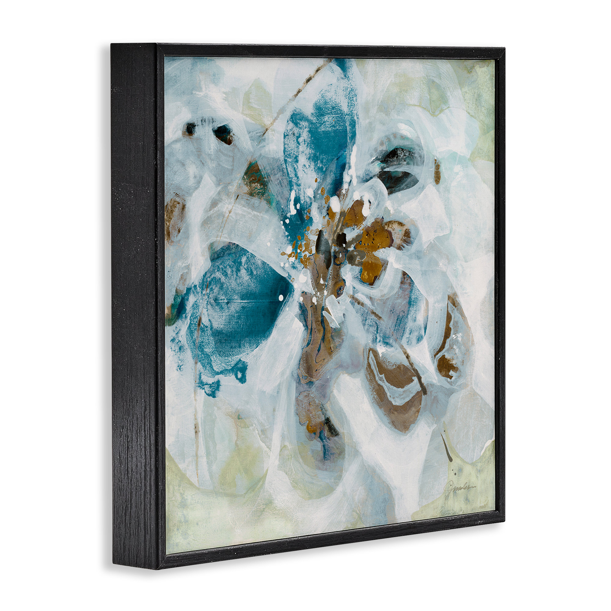 Stupell Industries Abstract Botanical Distortion Framed Giclee Art by ...