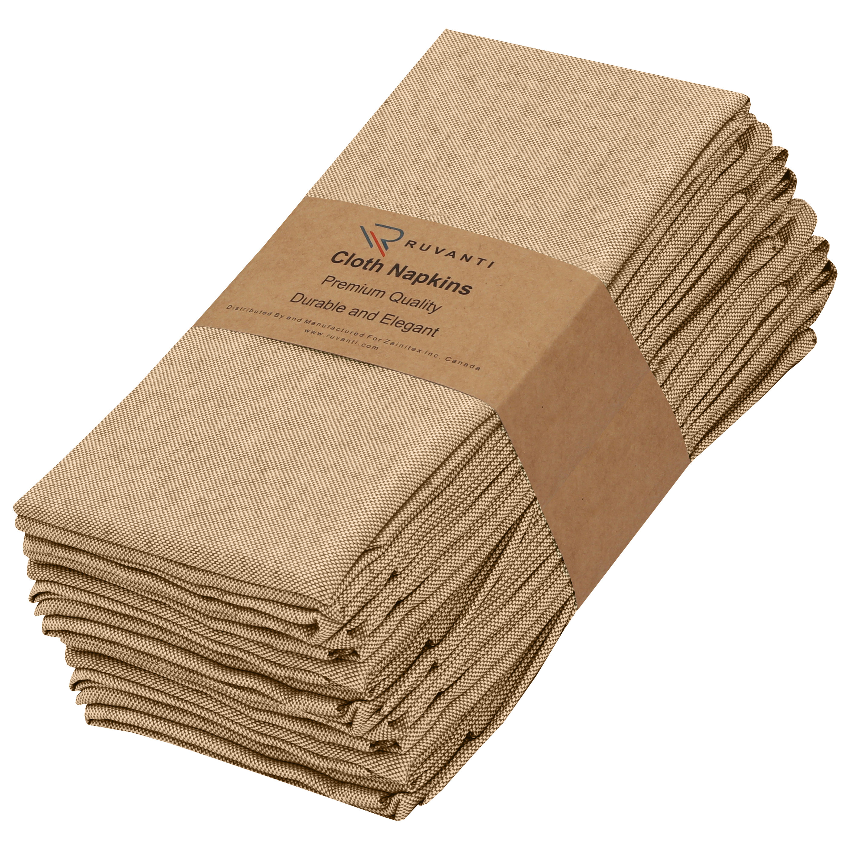 Ruvanti Poly Cotton Square Cloth Napkins Chambray Fabric & Reviews ...