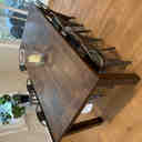 Bungalow Rose Tiernagh 78.75" Rubberwood Solid Wood Dining Table ...