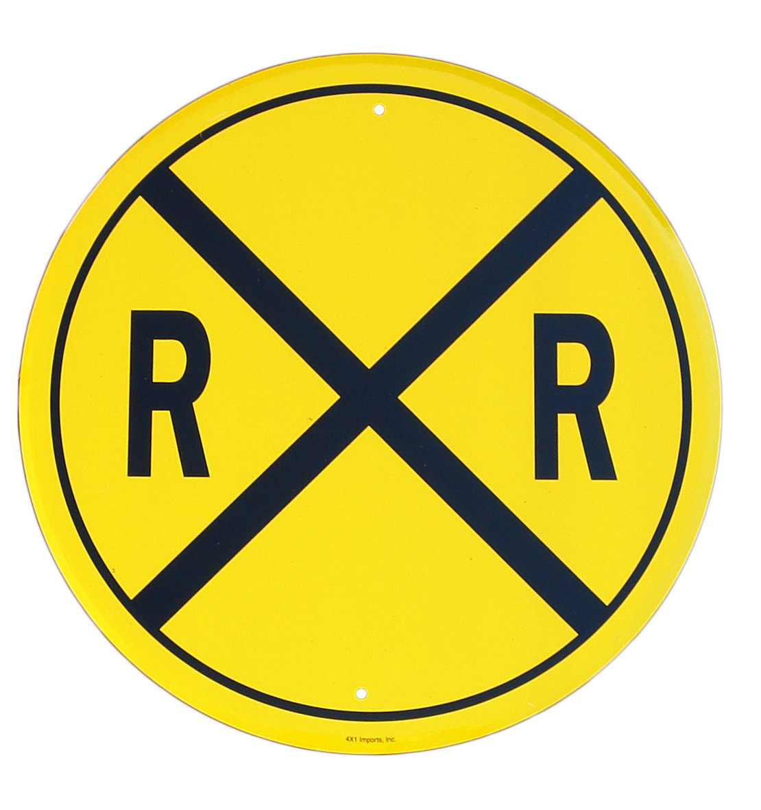 Treasure Gurus Railroad Crossing Sign Round Metal Train Signal | Wayfair