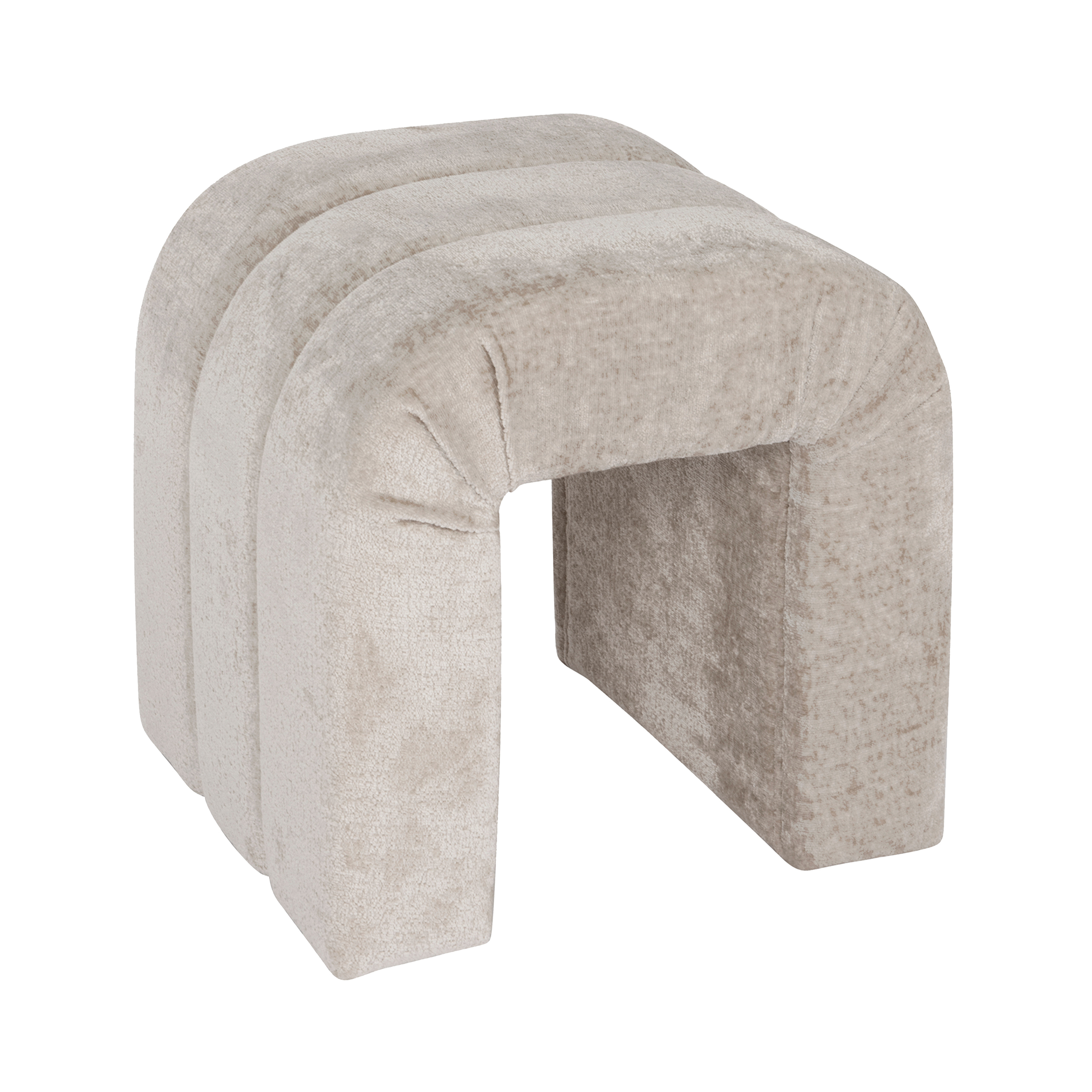 Worlds Away Finch Upholstered Accent Stool - Wayfair Canada