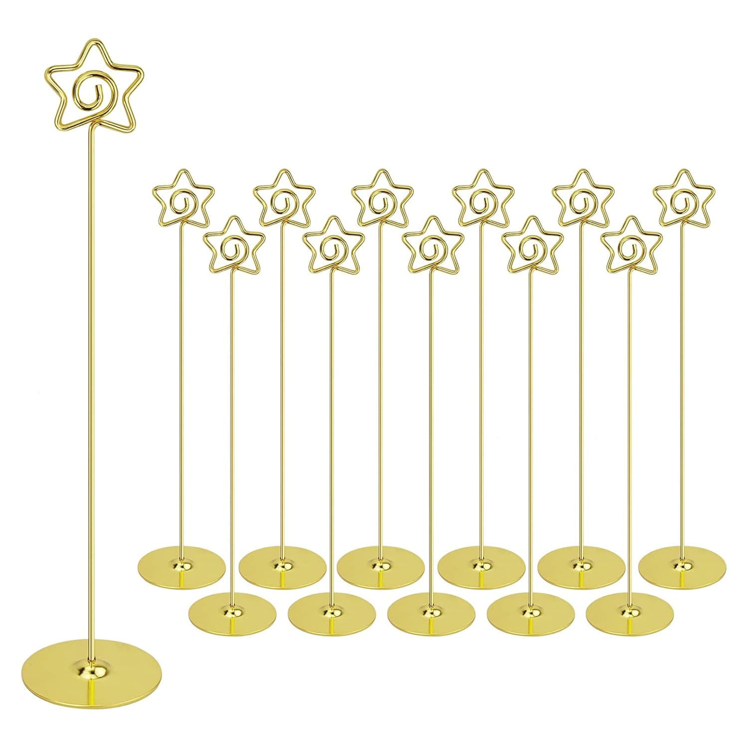 The Holiday Aisle® 12 pieces of number plate holders, pentagram-shaped ...